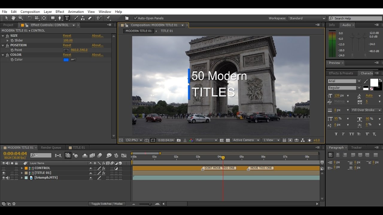 After Effects Template Tutorial 50 Modern Titles | Bluefx