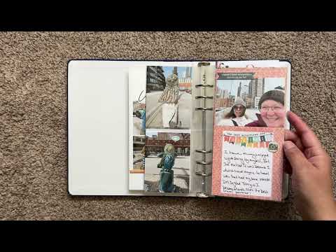 Travel scrapbook - Chicago Jan 2025