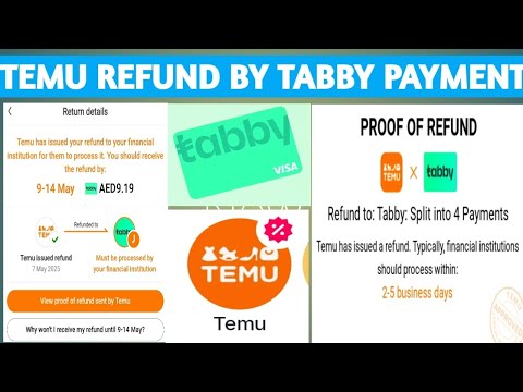 Easy step on How to Request Refund in TEMU app Using Tabby payment by Choyskie tv