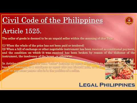 Civil Code of the Philippines, Article 1525