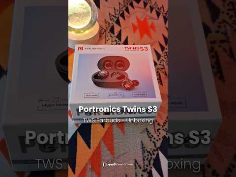 Portronics Twins S3 TWS Earbuds - Unboxing |#shortsfeed #short #shorts #earphone #shortsvideo #tech