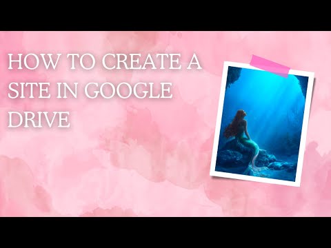 How to make a website in google drive!