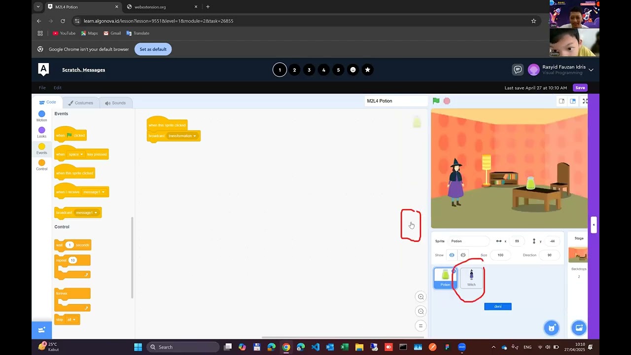 2025.04.27 Visual Programming - M2L4 Messages