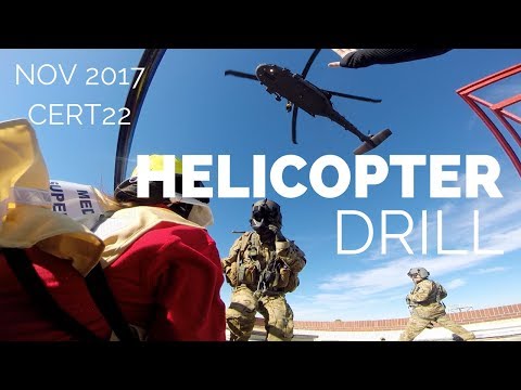 Sacramento Fire CERT Operation Brickyard Helicopter Drill