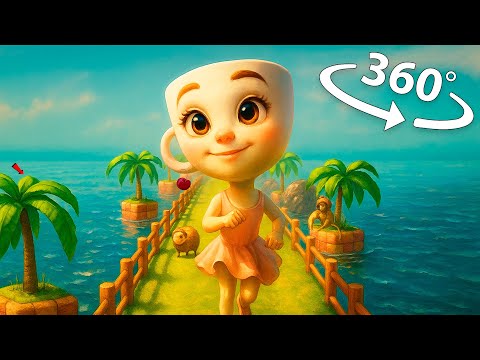 VR 360° - Ballerina Cappuccina CHASE You! | Don't stop! | 4K Experience POV