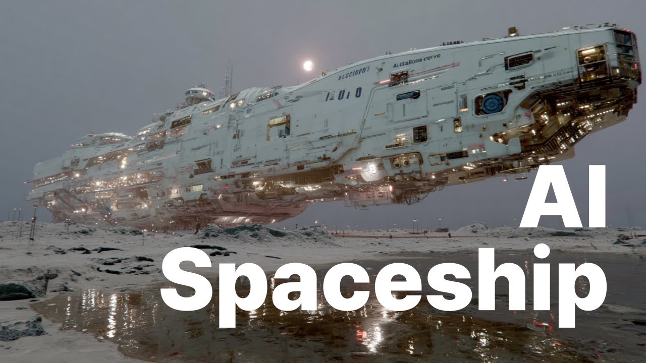 Cinematic Spaceships,  AI Sci-Fi Journey Beyond Space