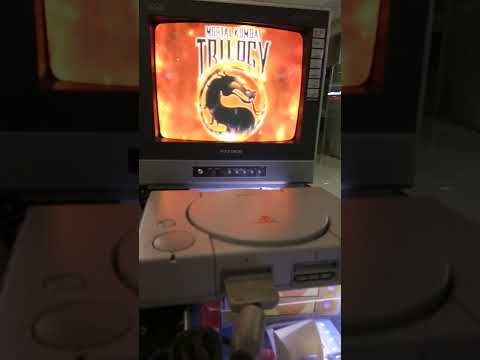 Playstation 1 PS1 Fat model testing Mortal Kombat Trilogy