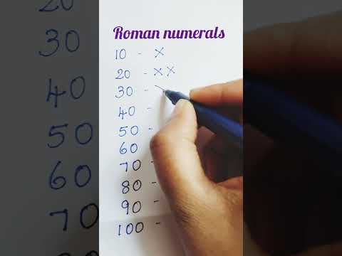 Roman numerals 10,20,30,40,50.#maths #mathhacks #mathematics #education #romannumerals #trending