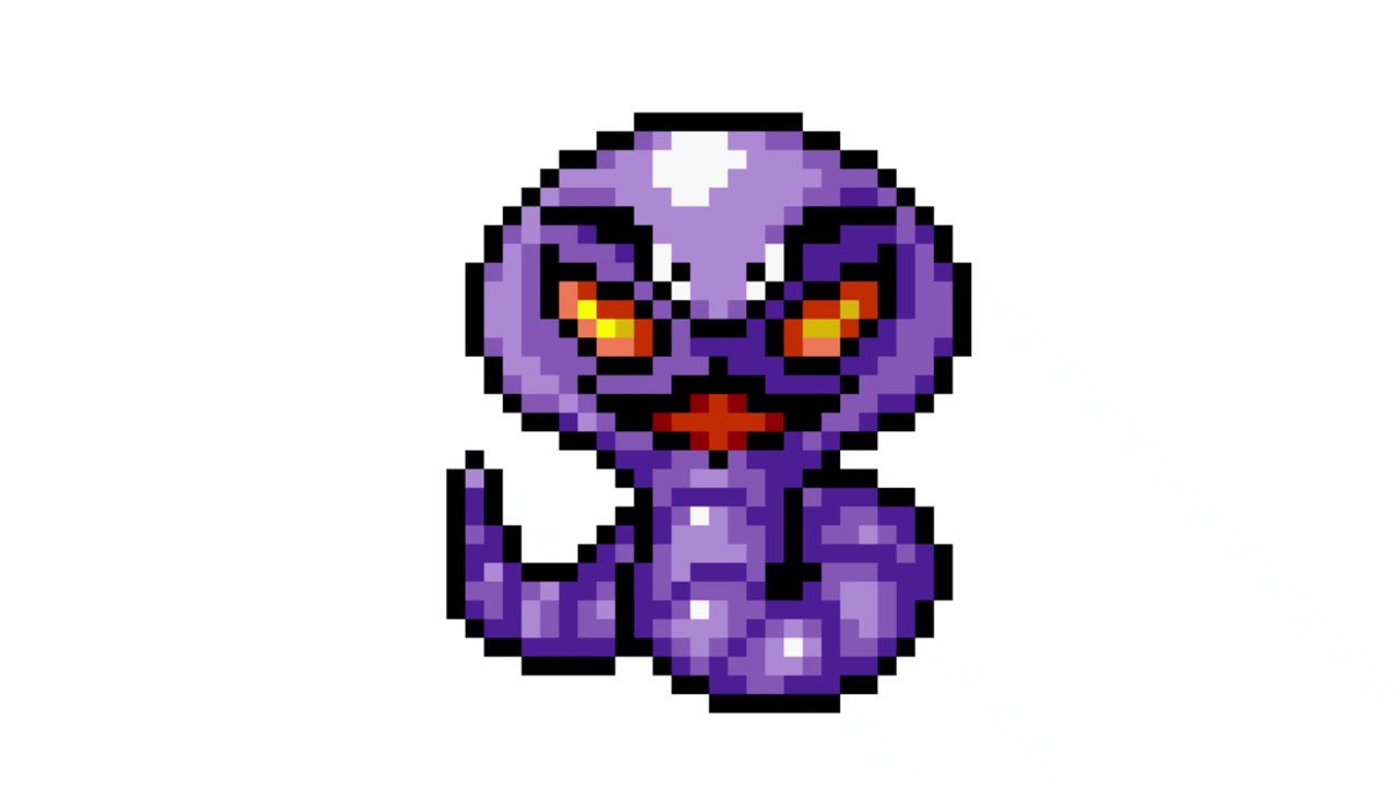 Arbok - Pixelart Timelapse [ krita ]