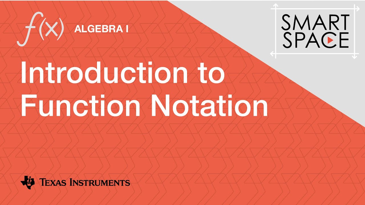 Intro to Function Notation: Algebra I Video Lesson