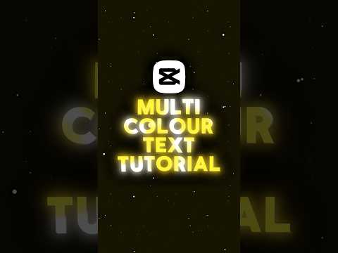 Multi Colour Text Edit Tutorial 🤩 | Capcut Tutorial | #capcuttutorial #capcutediting