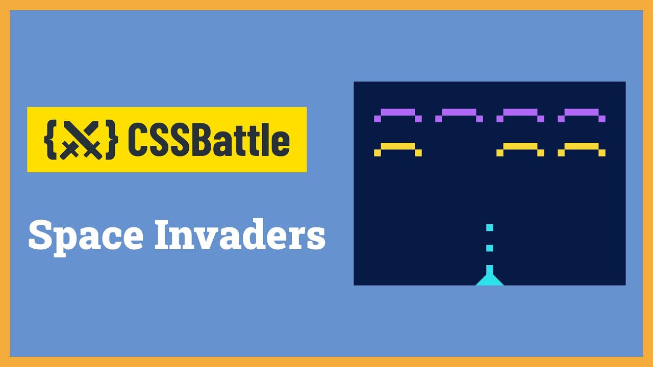 CSS Battle - Space Invaders | Target #124 | CSS Challenge