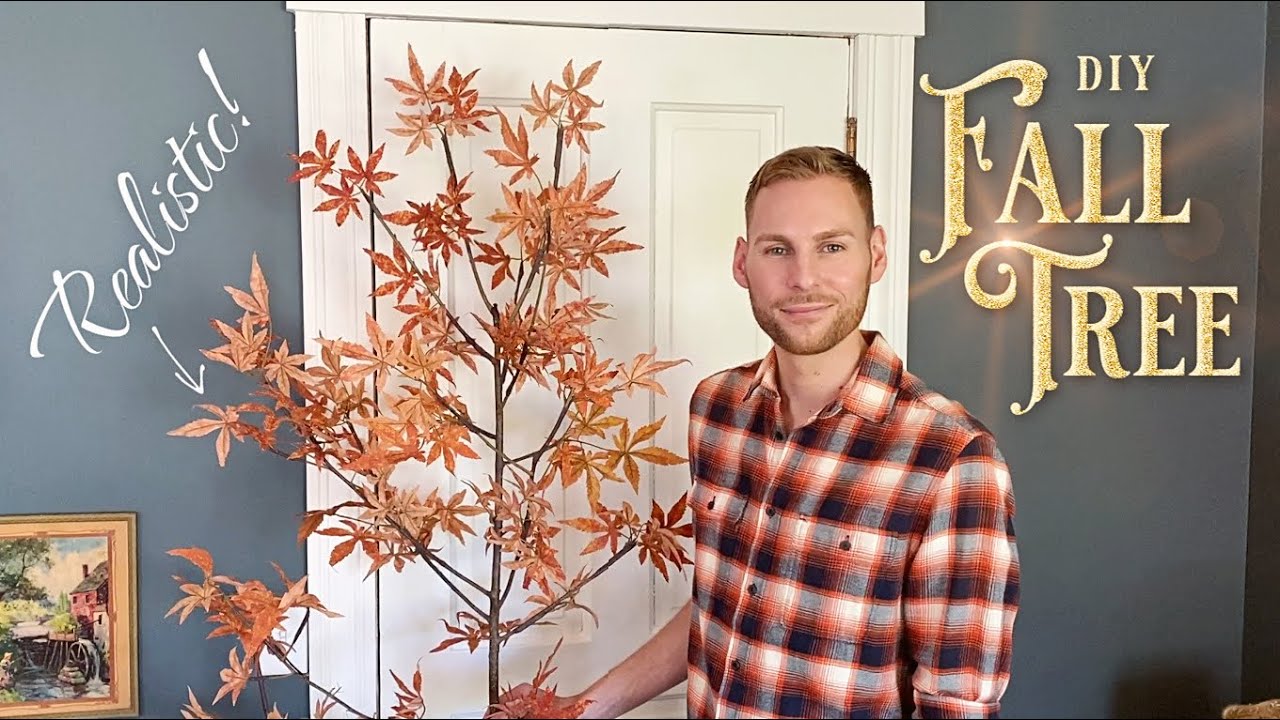 How To Make A Fall Tree - Realistic DIY Fall Tree - Fall Decoration - Easy Fall Crafts