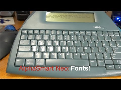 AlphaSmart Neo Fonts