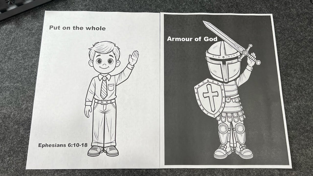 Sunday School - Armor of God - Printable - Object lesson