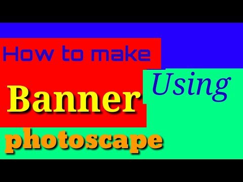 how to make banner using photoscape