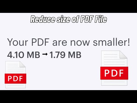 How to Compress PDF File Size | Reduce Size of PDF File for FREE