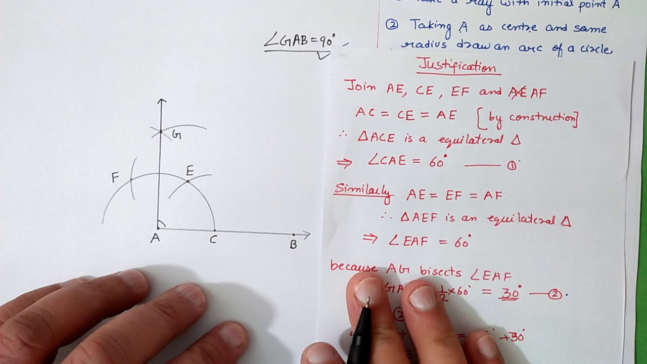 Ch:11 Ex.11.1 (Q.1) Constructions | Ncert Maths Class 9 | Cbse.