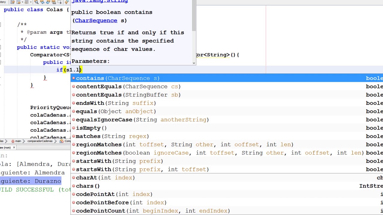 PriorityQueue en Java ejemplo 2