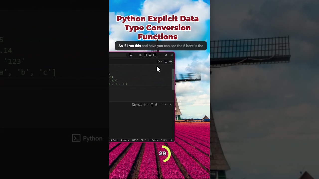 Python Explicit Data Type Conversion Functions
