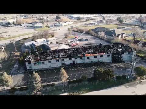 DRONE VIDEO OF AFTERMATH OF KALISPELL FIRE