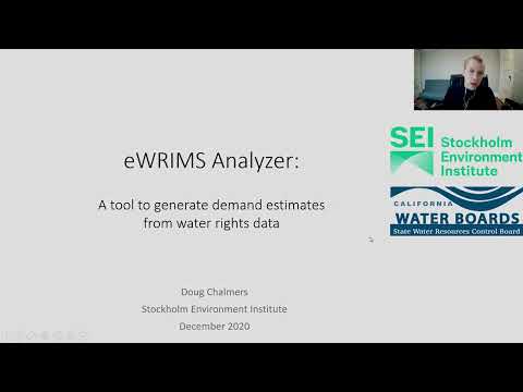 eWRIMS Analyzer tutorial: a tool to generate demand estimates from water rights data