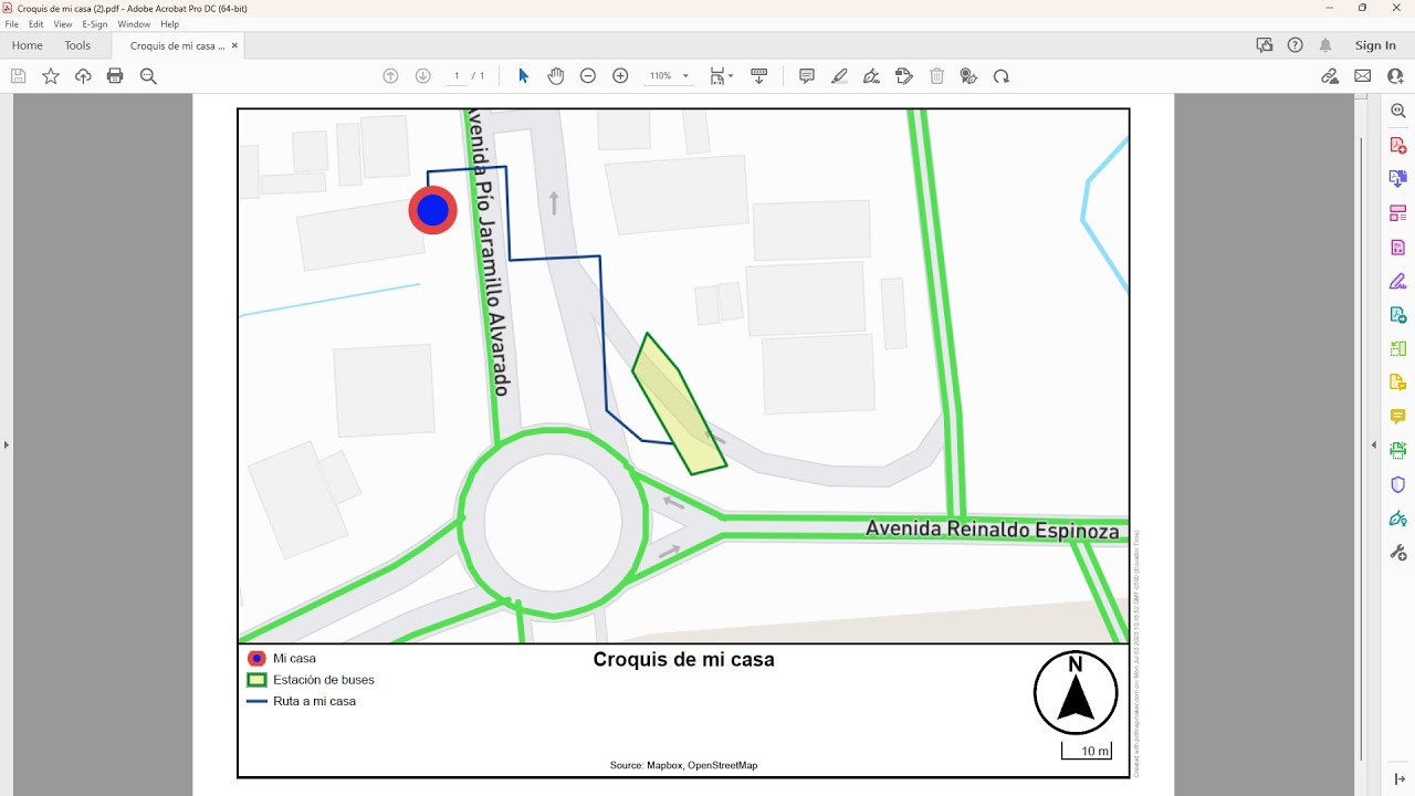 Create a PDF map (sketch) online