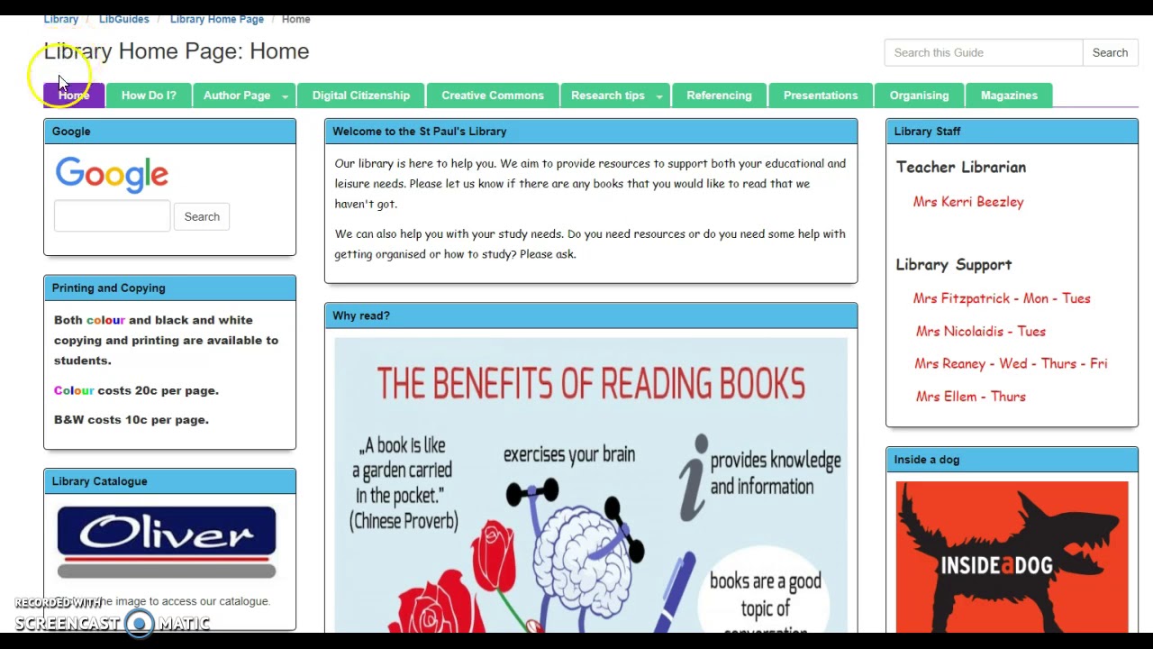 Accessing LibGuides