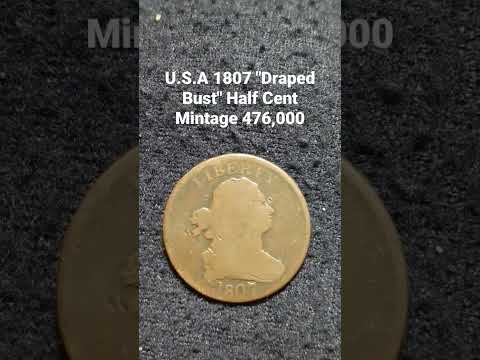 U.S.A 1807 "Draped Bust" Half Cent