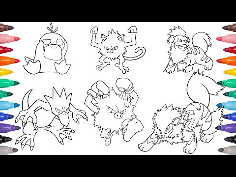 Coloring Psyduck, Arcanine & More – Pokémon Pages Like a Pro!