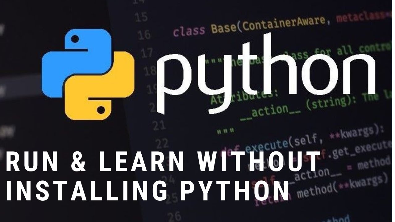 Run python program without installing python software