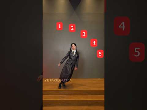 Rate my fall😅 #jennaortega #fakeortega #wednesday #mrbeast #shorts #netflix