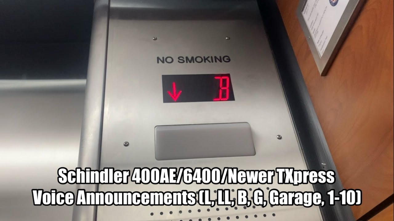 Schindler 400AE/6400/Newer TXpress Voice Announcements (L, LL, B, G, Garage, 1-10)