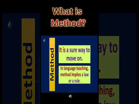 What is Method in Language Teaching?