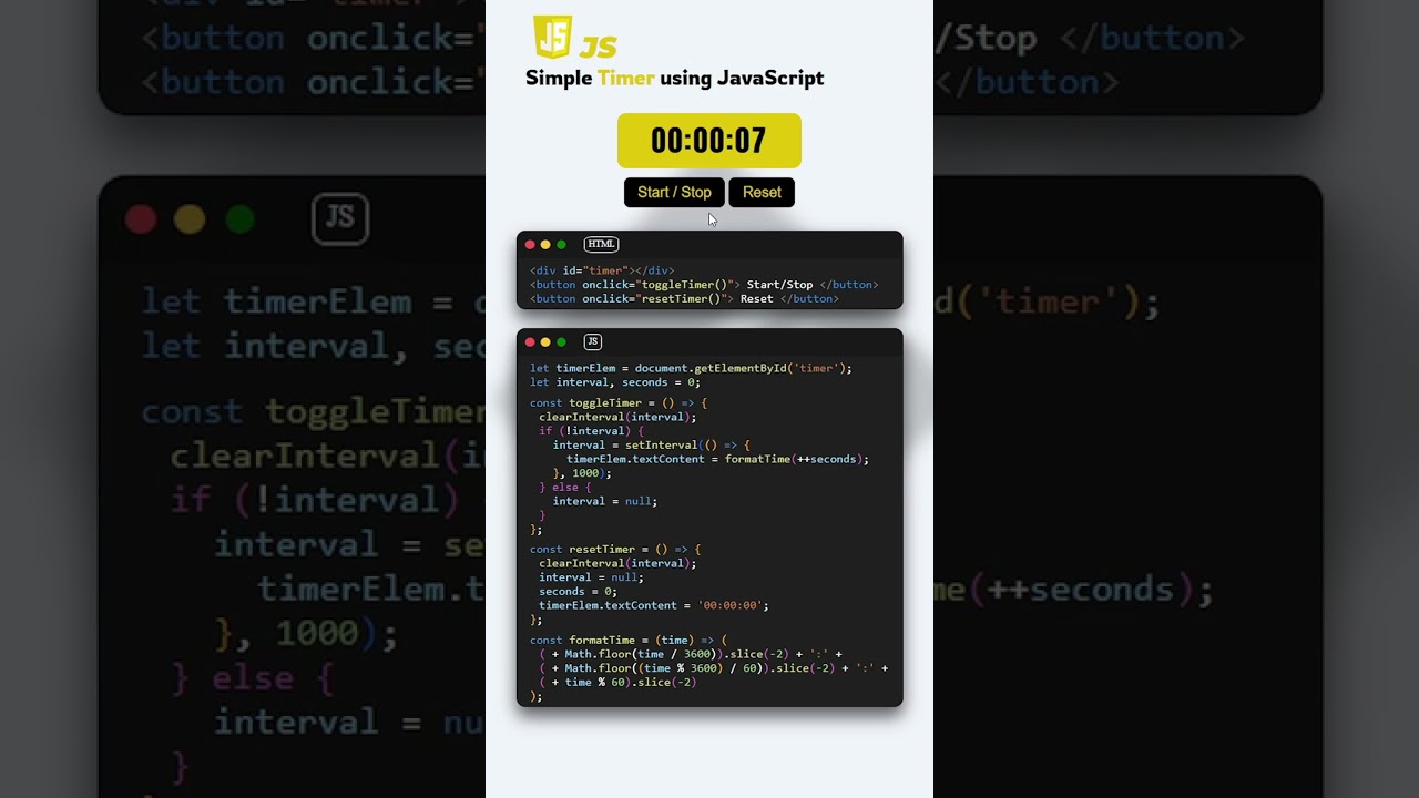 JS Simple Timer