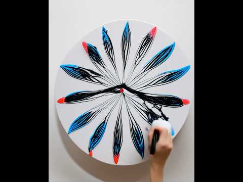 Incredible spin art with burst markers! Your thoughts?! #spinart #spinningart #artist #artwork #art