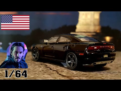 ๐บ๐ธ1:64 #Greenlight Hollywood Series 19 - John Wick (2014) - 2011 Dodge Charger SXT - Diecast Model