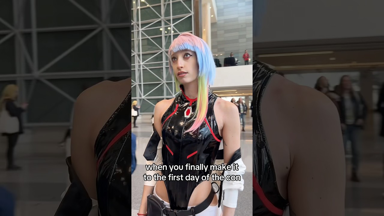 made it to the promised land 🫡 nycc day 1 ✅ #cosplay #anime #nycc #comiccon #cyberpunkedgerunners