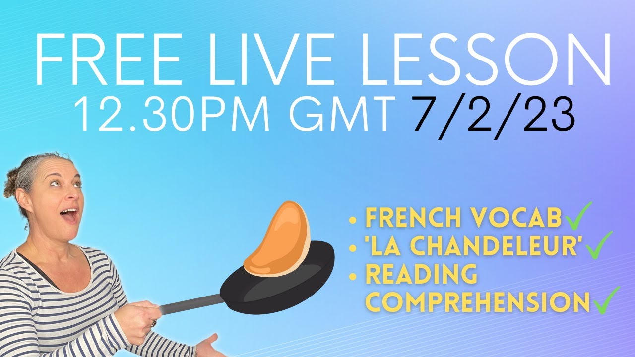 French reading comprehension skills & more - FREE Full Lesson!