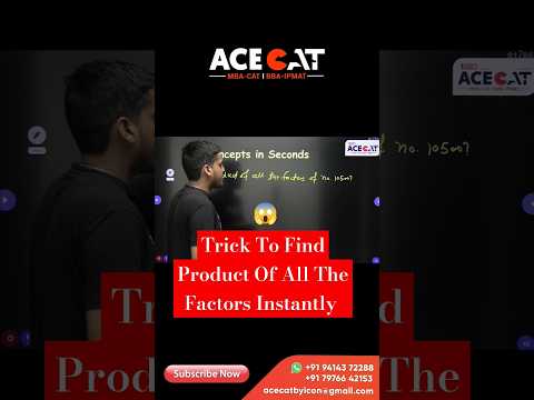 Trick To Find Product Of All Factors Of Number 10,500
