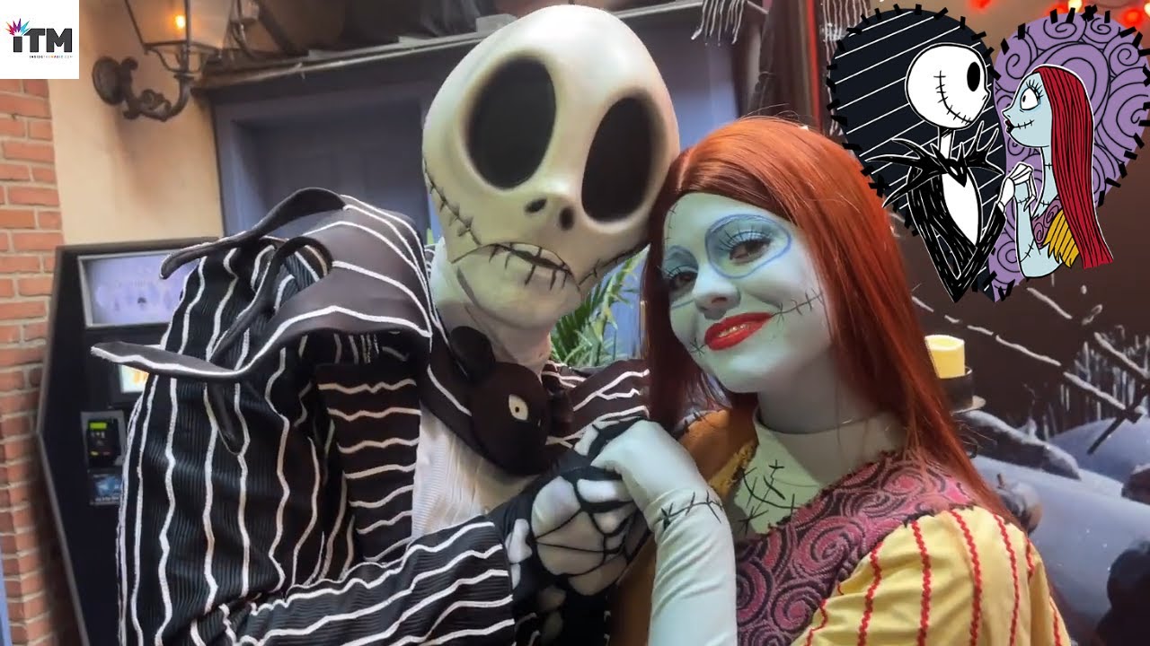 MyDisneyFix | Meet Jack Skellington & Sally! • Disney Halloween ...
