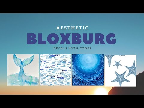 AESTHETIC COASTAL THEME DECALS FOR BLOXBURG | ROBLOX