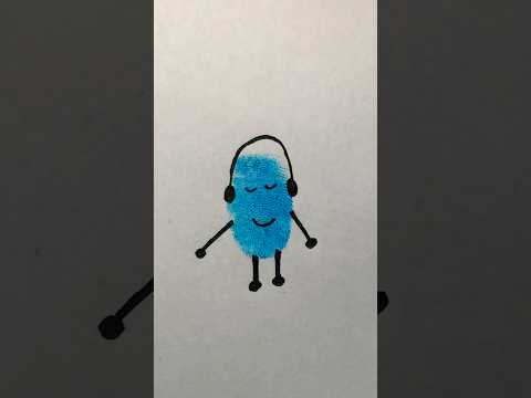 Fingerprint art #kidsvideo #kidstv #trending #viral #ytshorts #youtubeshorts #kids #shorts #diy #art