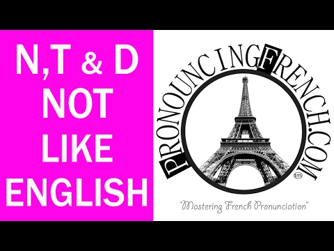 Word of the Week #8 - French N, T & D-not like English - Mastering French Pronunciation w/ Geri Metz