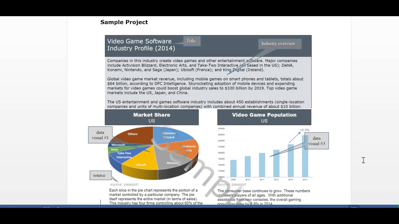 Market Share Project: Creating a pie chart
