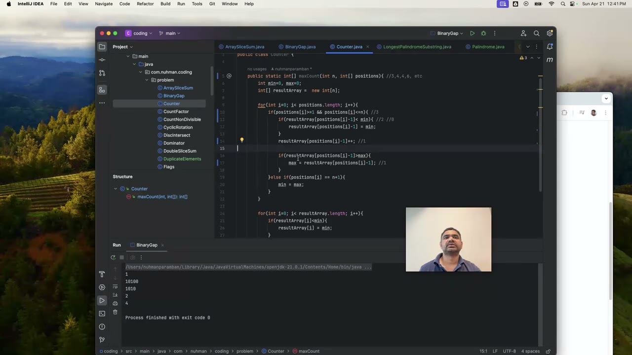 max counter - Java Solution on alternate increase set maximum codility problem