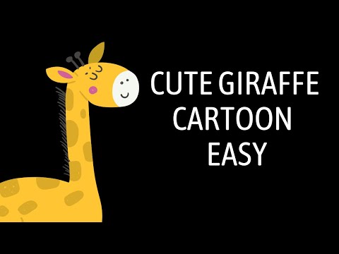 Giraffe Face Drawing Cartoon | Cartoon Face Making | How Do You Make A cute Giraffe #craft #diy