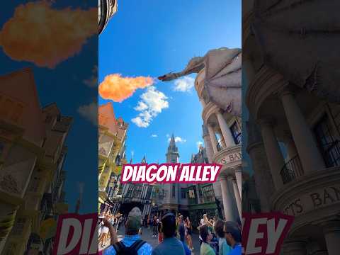 The Dragon BREATHES FIRE in Diagon Alley #HarryPotter #UniversalOrlando #WizardingWorld #Universal