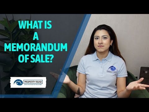 What Is A Memorandum Of Sale?