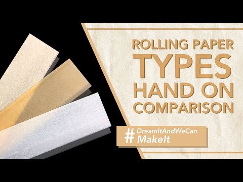 ROLLING PAPER TYPES HANDS ON 🔥